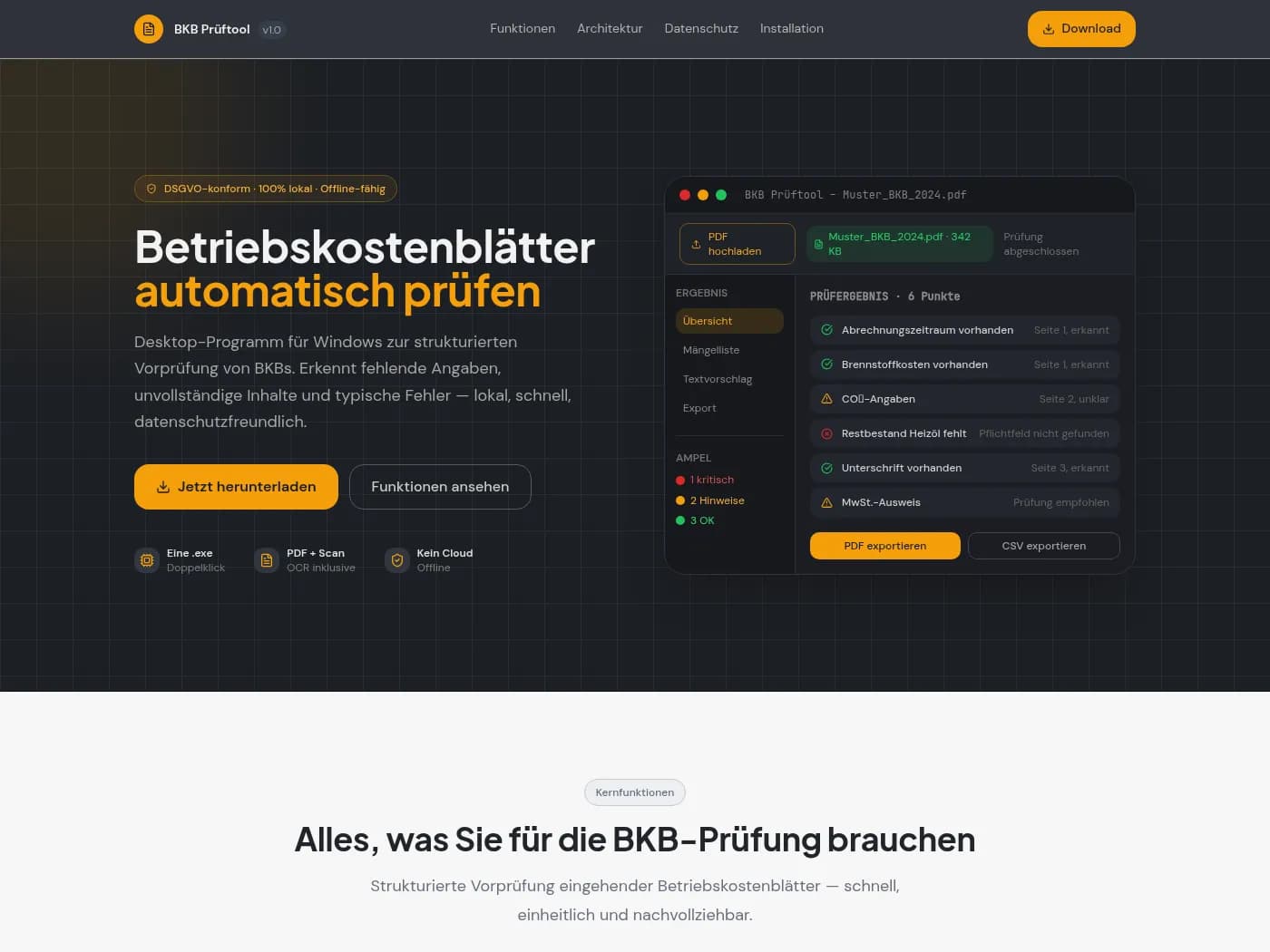 BKB Prüftool Desktop