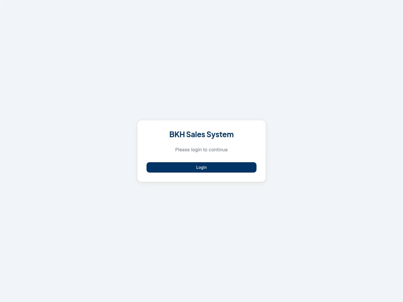 BKH Sales System