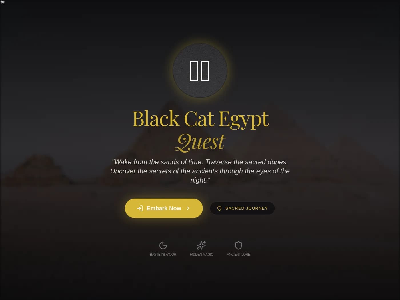 Black Cat Egypt Quest