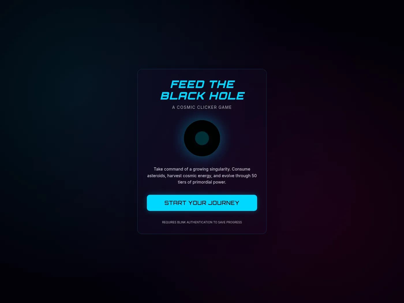 Feed the Black Hole
