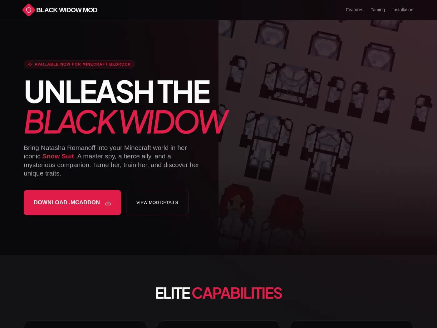 Marvel Black Widow Mod