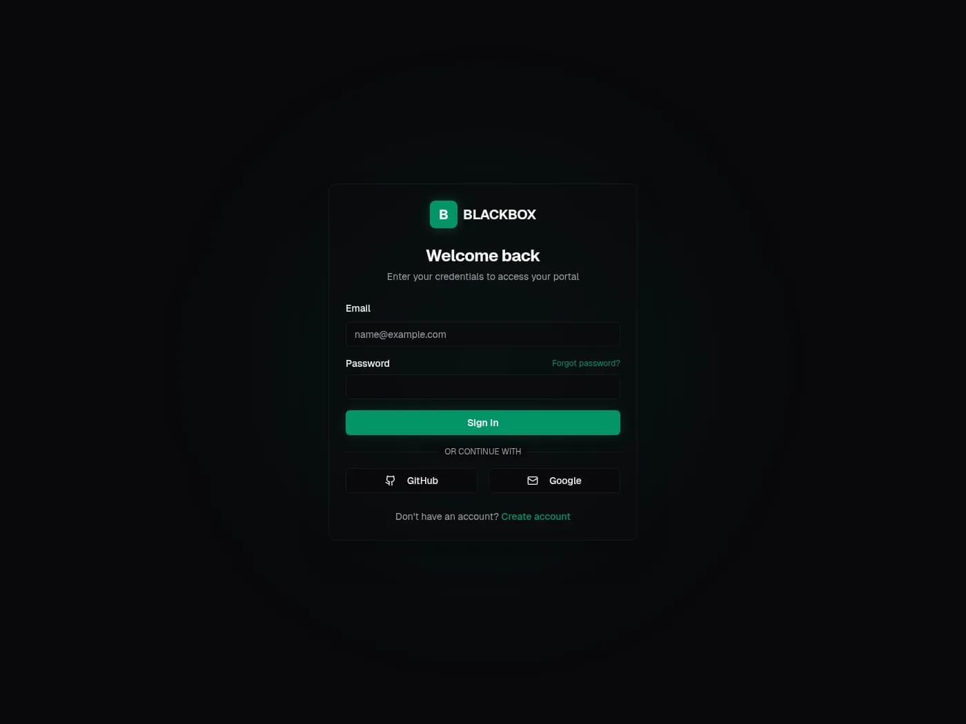 Blackbox Portal Clone