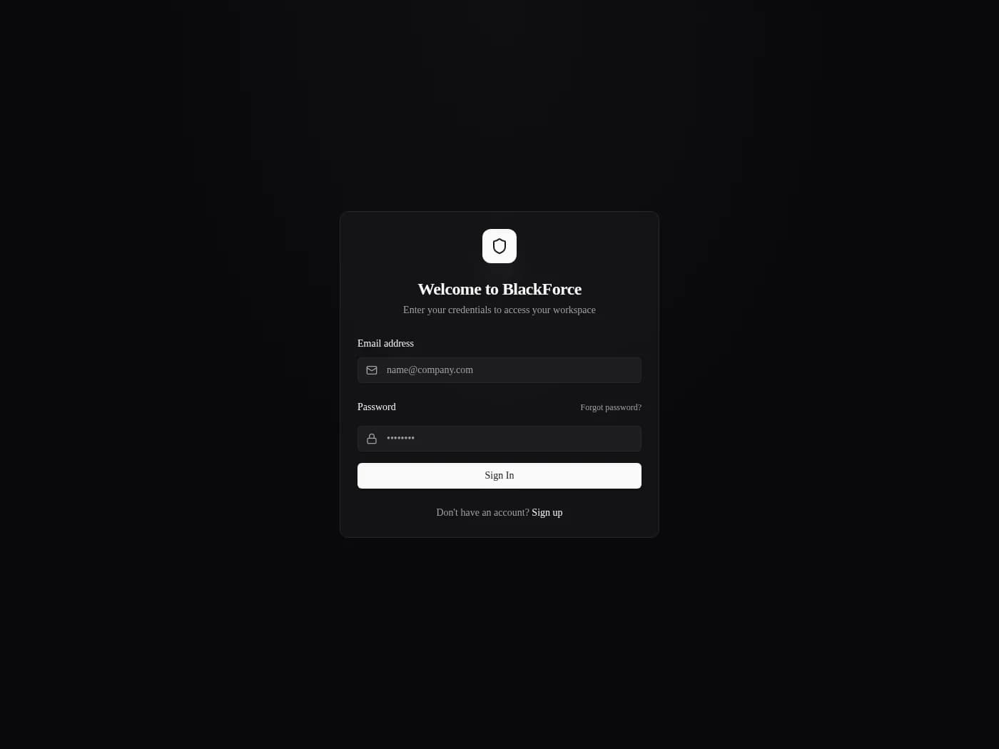 BlackForce CRM SaaS
