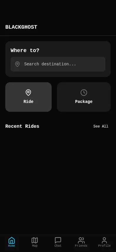 BlackGhost Ride App