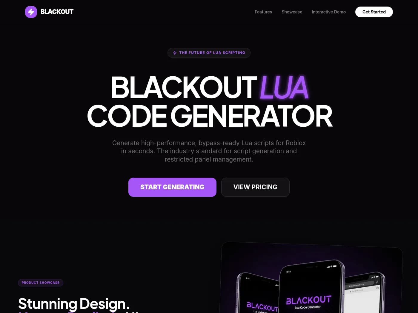 Blackout Lua Mockup