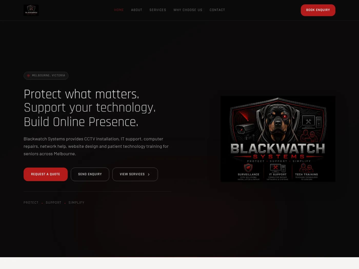 Blackwatch Systems Website