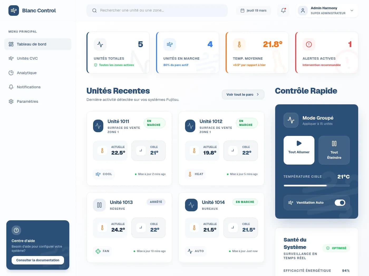 Blanc Modern UI