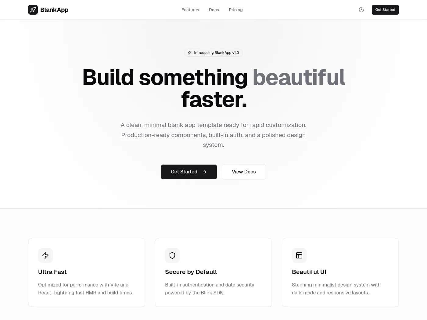 Blank App Starter