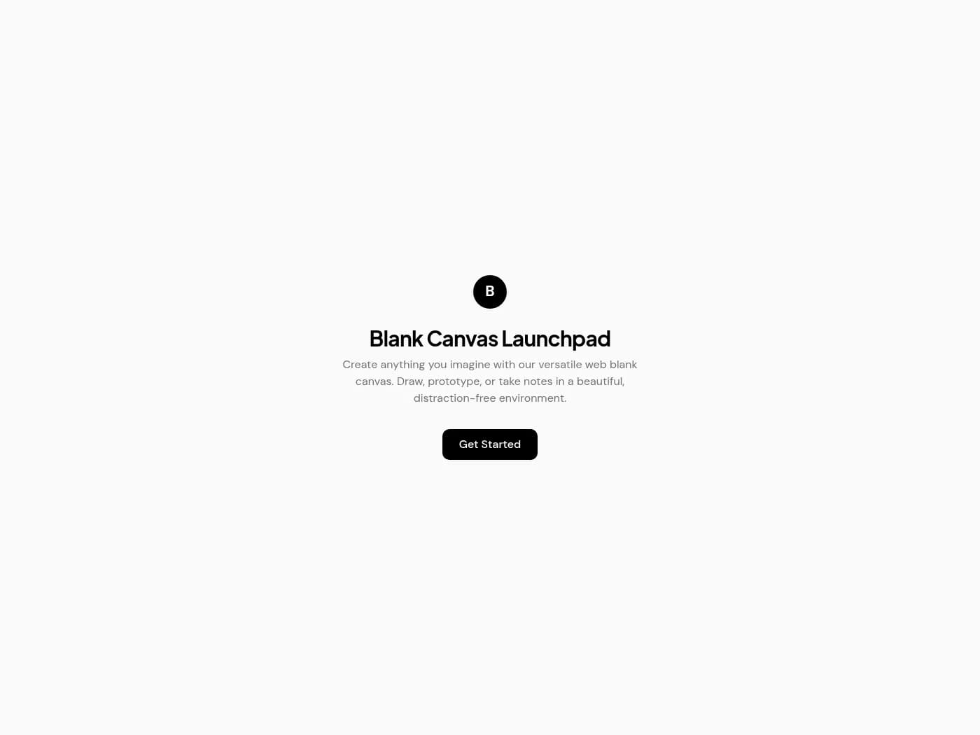 Blank Canvas Launchpad
