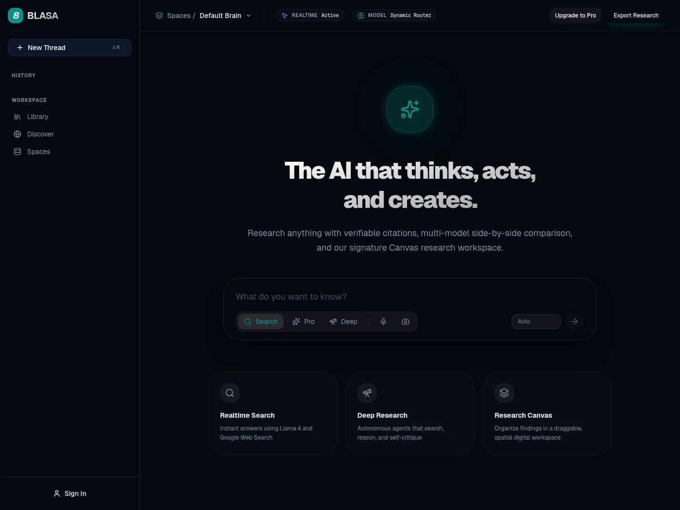 BLASA AI Answer Engine