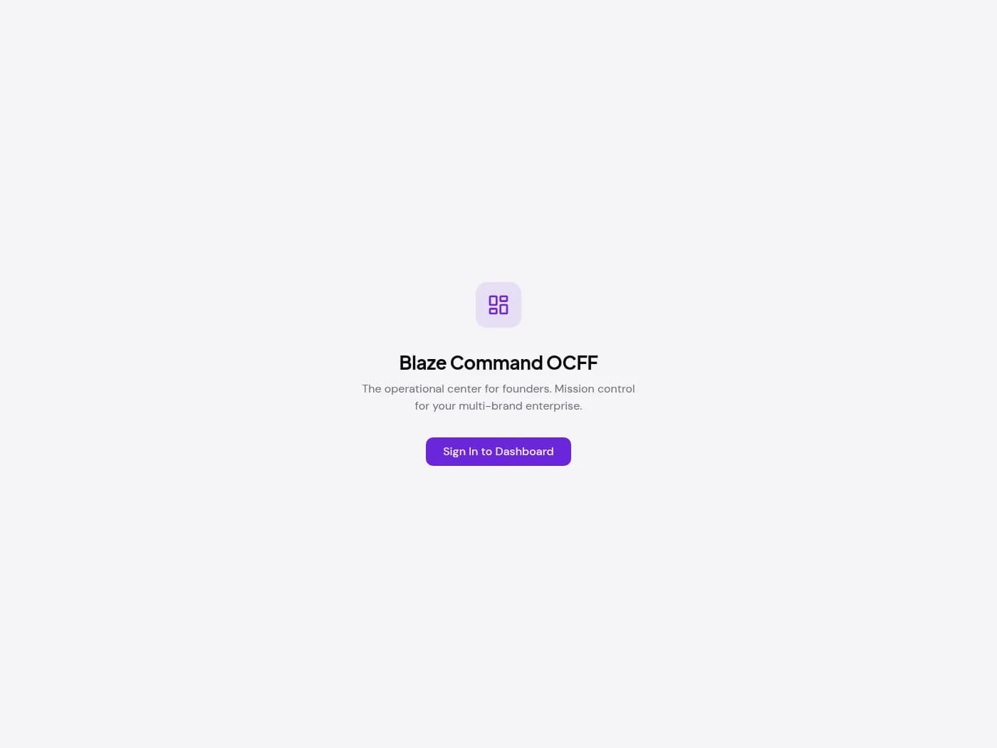 Blaze Command OCFF