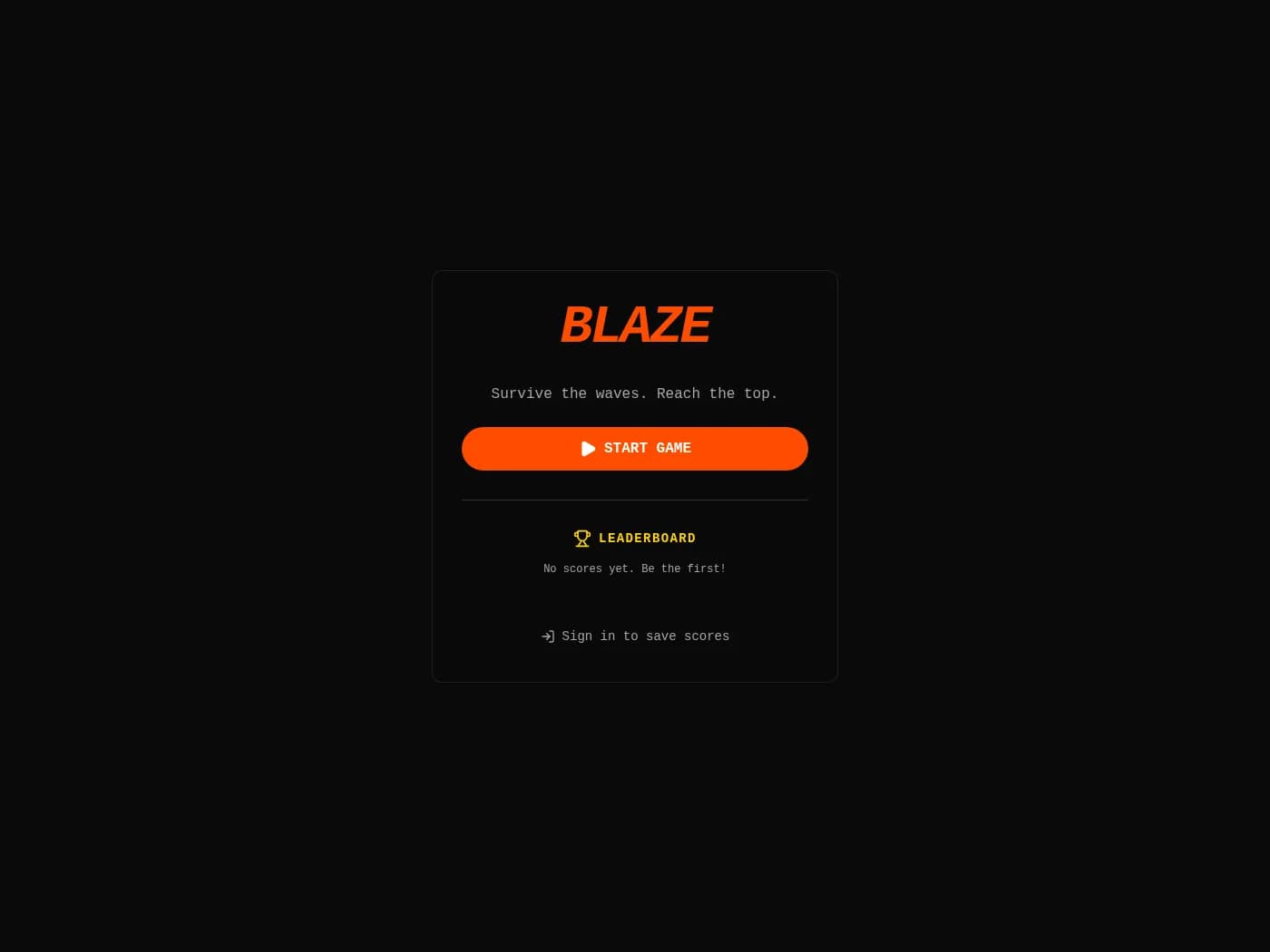 Blaze Shooter Game