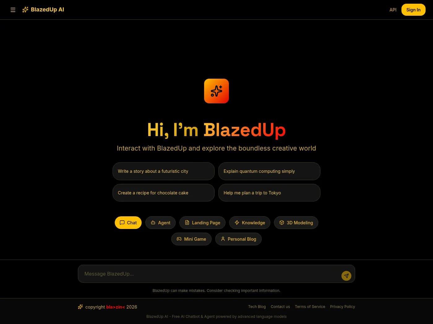 BlazedUp AI Chat