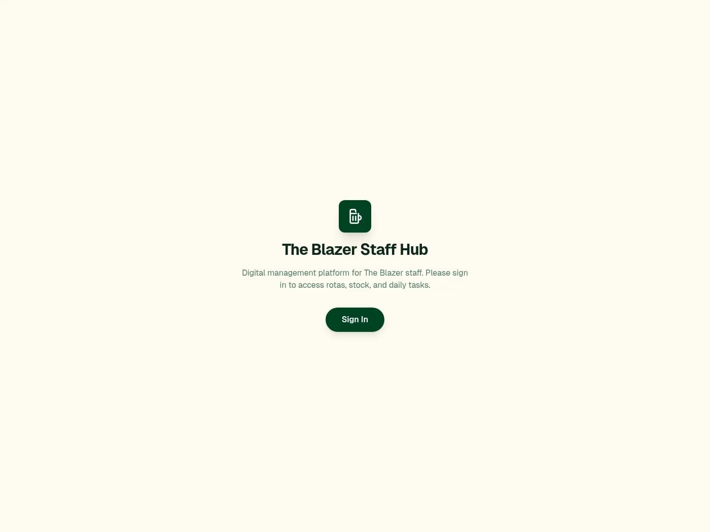 Blazer Staff Hub