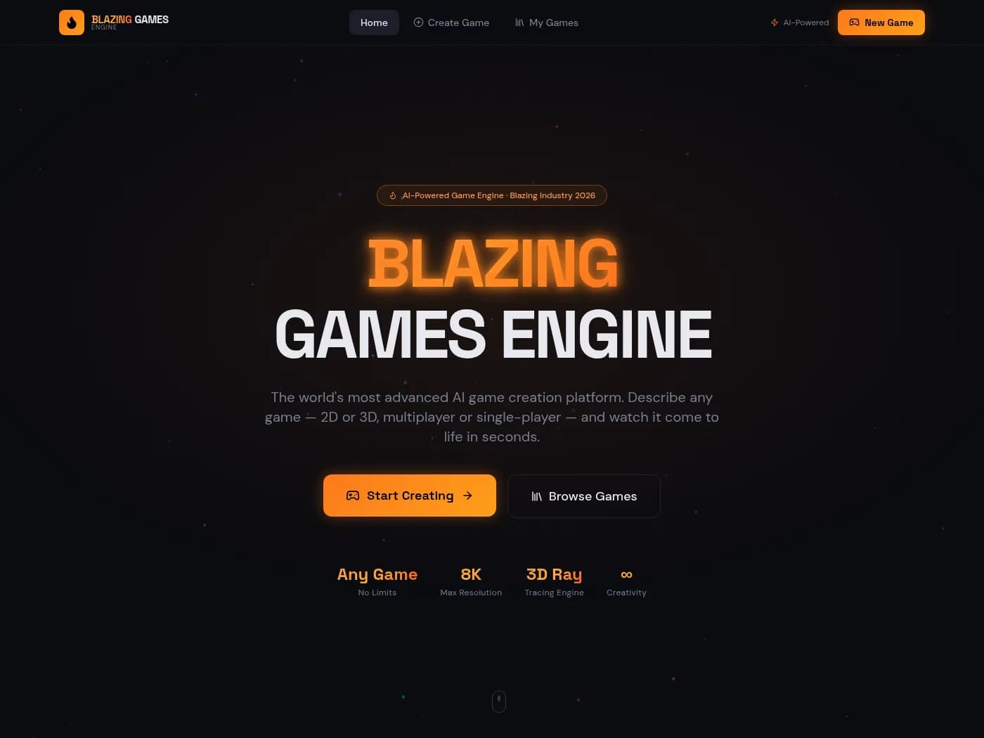 Blazing Games Engine