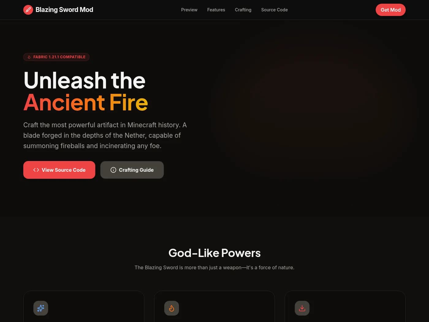 Blazing Sword Mod