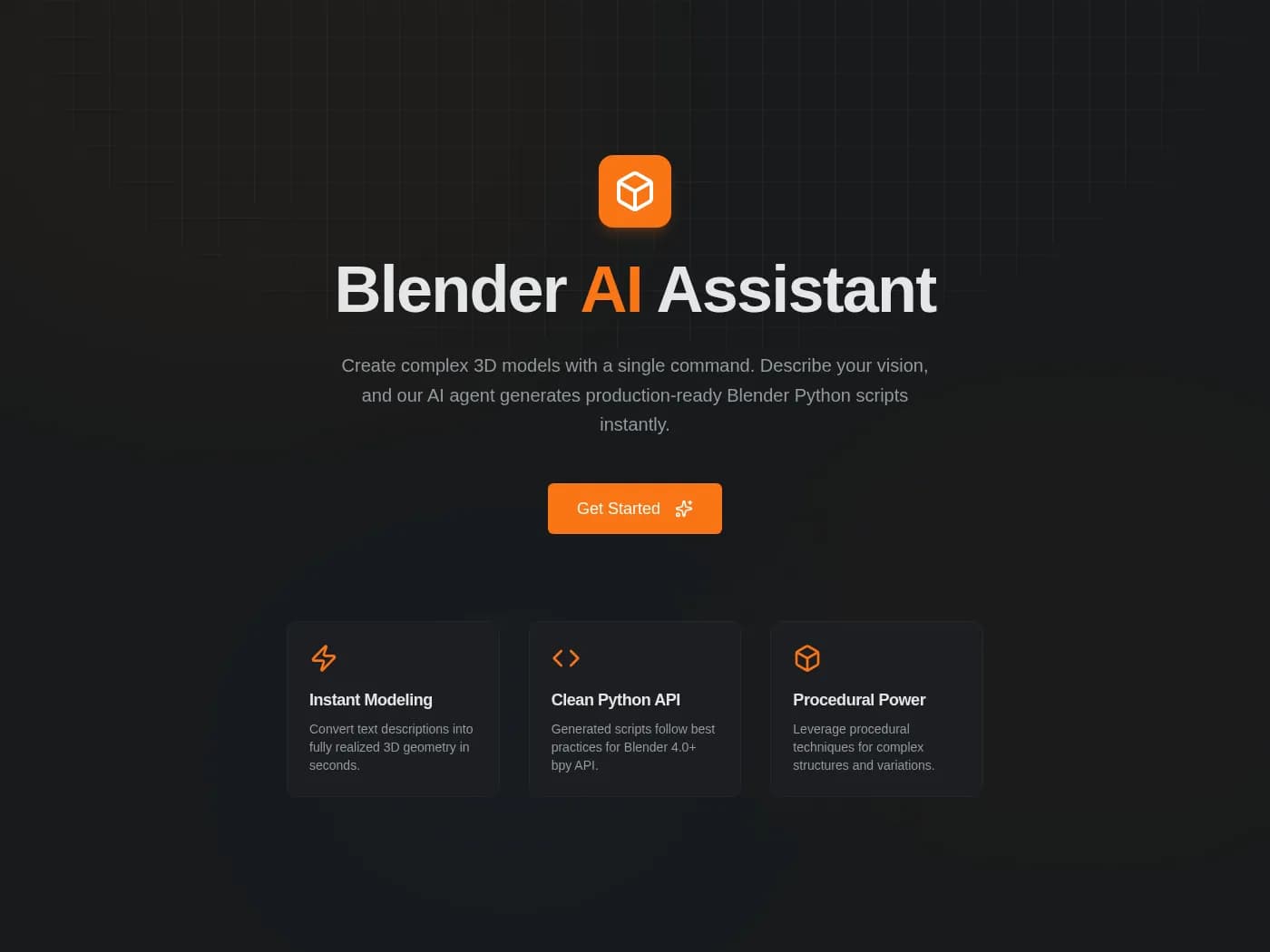 Blender AI Modeling Assistant