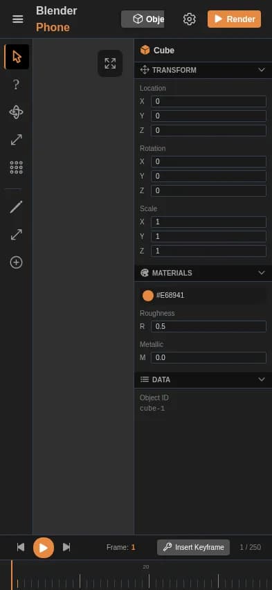 Blender Phone 3D Studio