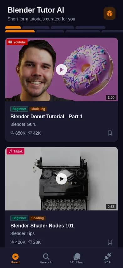 Blender Tutor AI