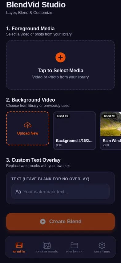 BlendVid Studio