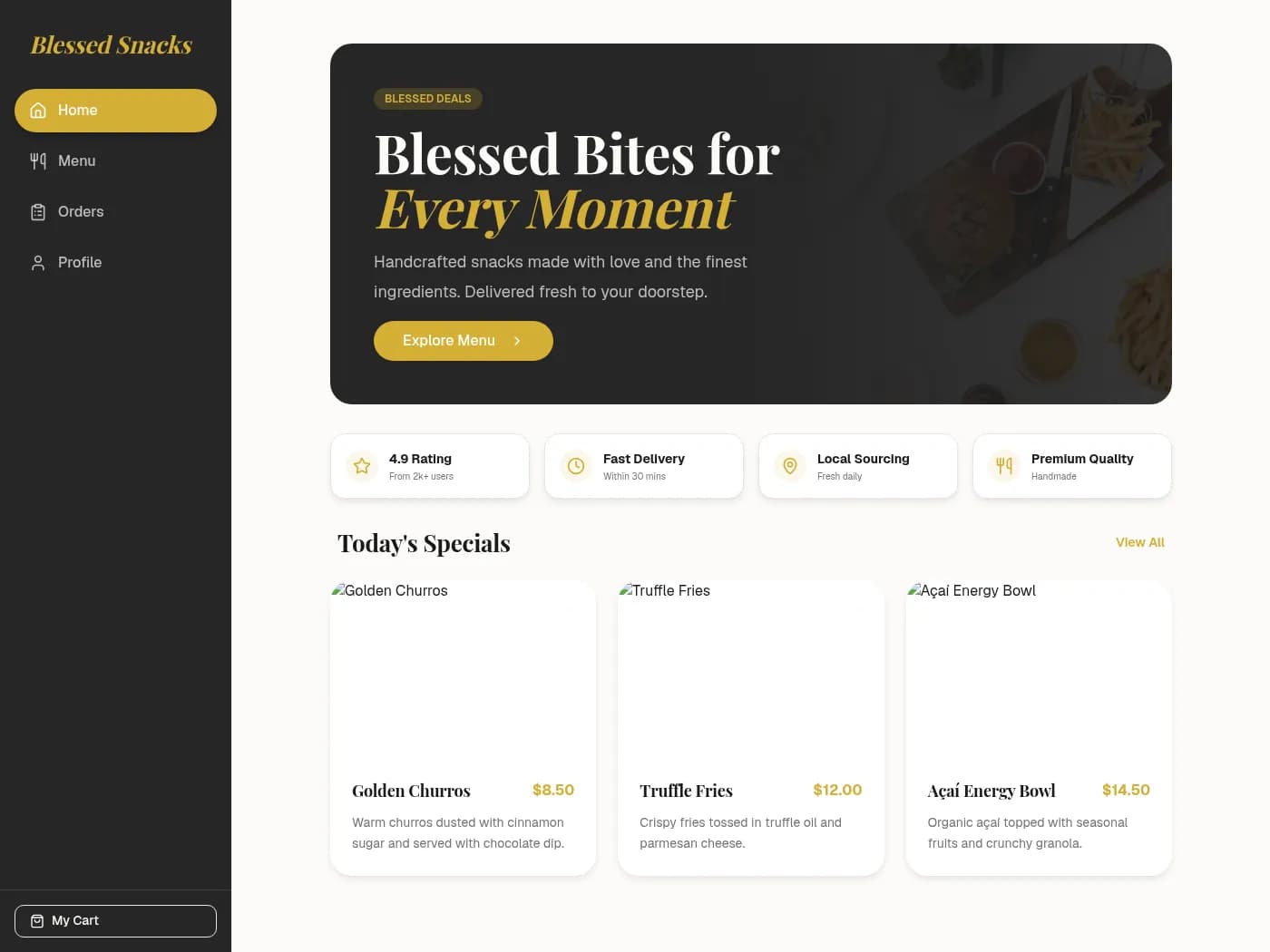 Blessed Snacks Mobile