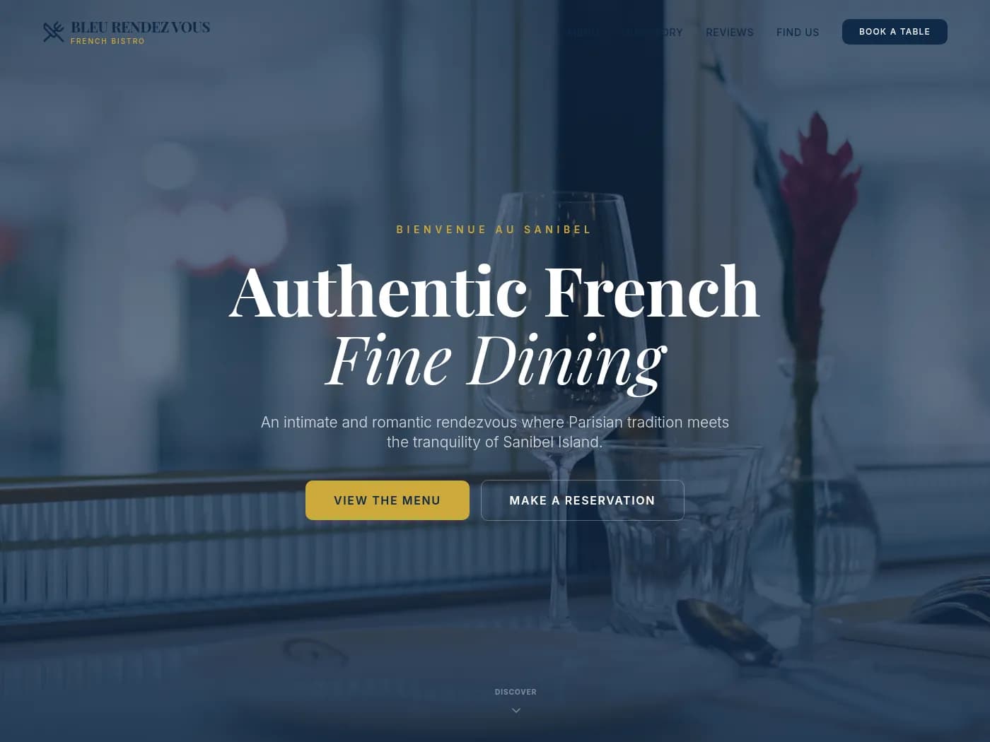 Bleu Rendez Vous Bistro Site