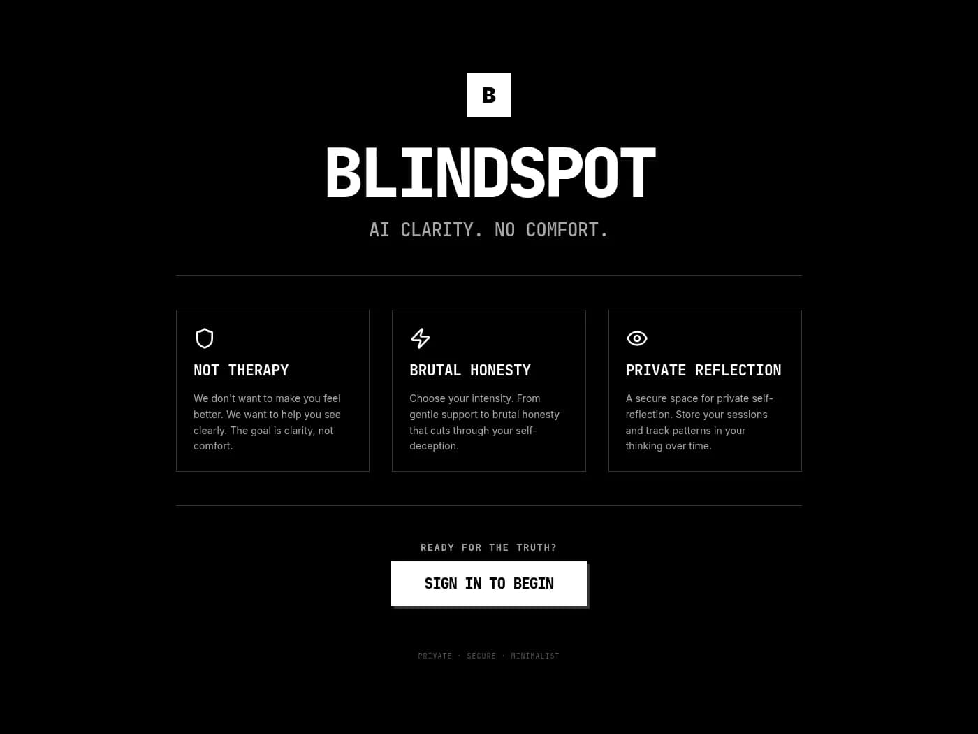 Blindspot AI Clarity Chat