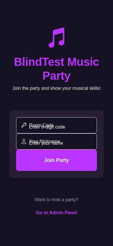 BlindTest Music Party