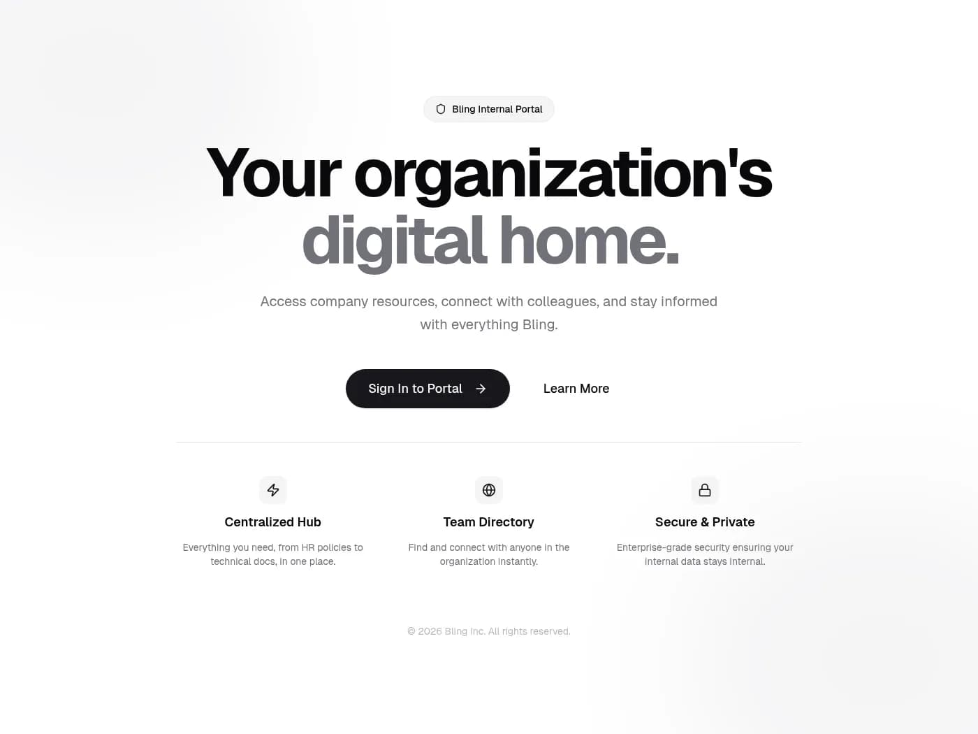 Bling Intranet Portal