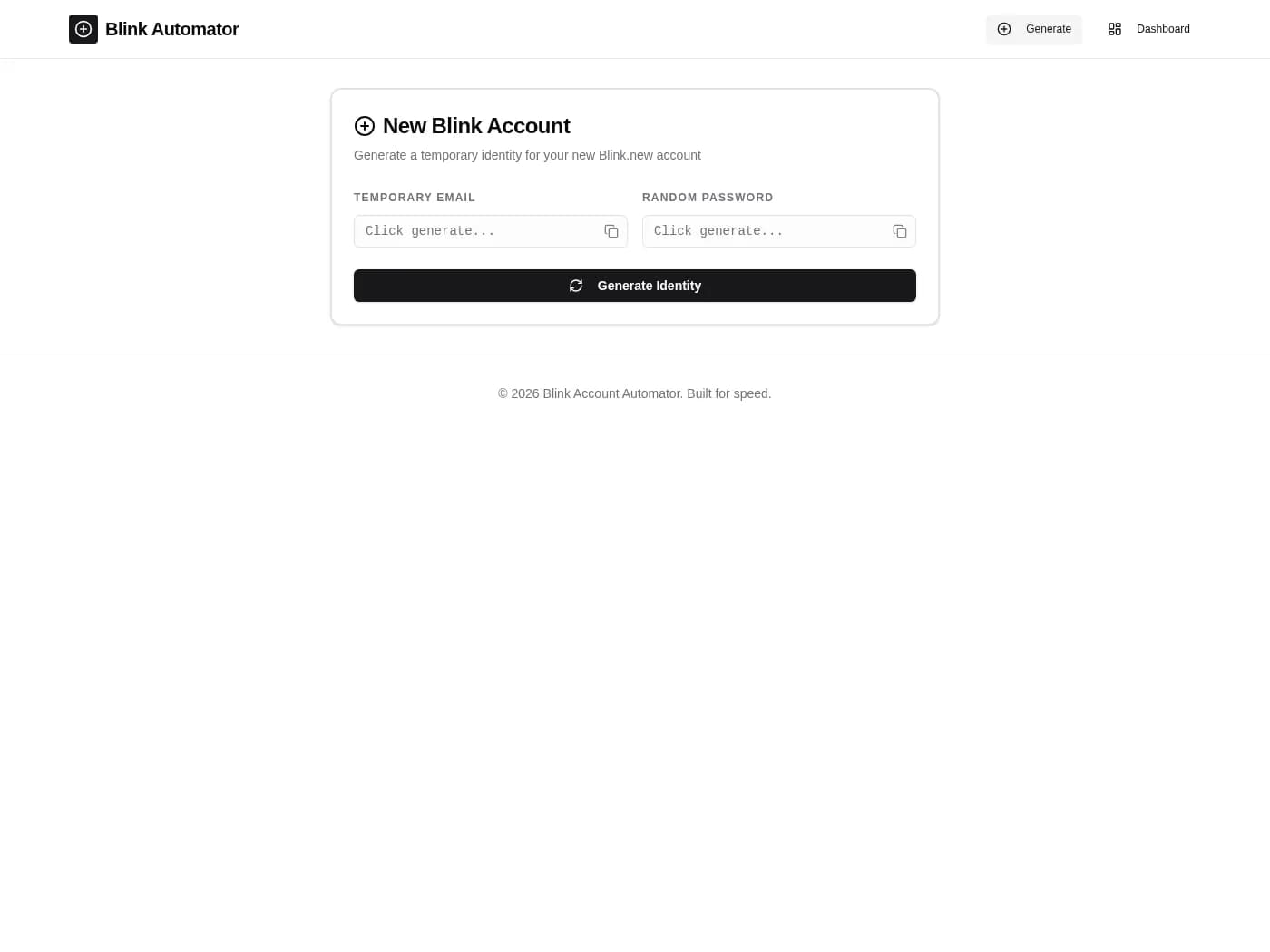 Blink Account Automator