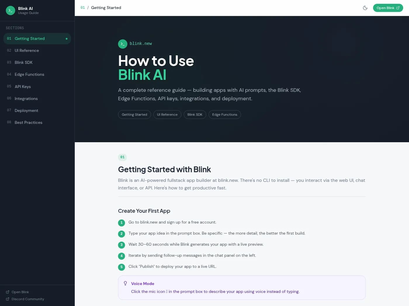 Blink AI CLI Guide