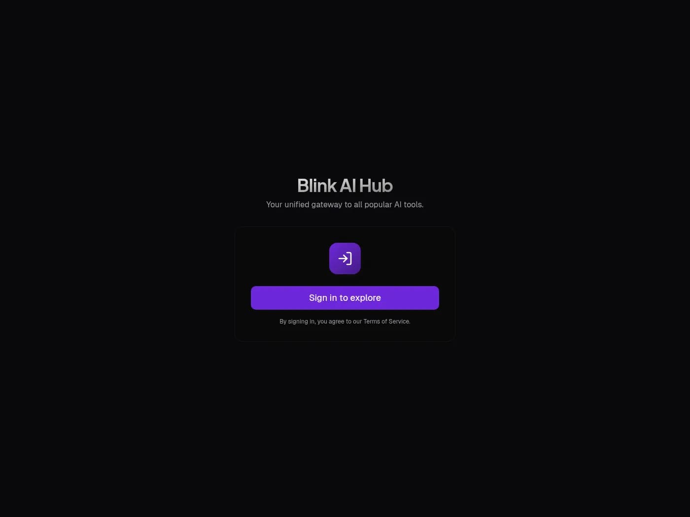 Blink AI Hub