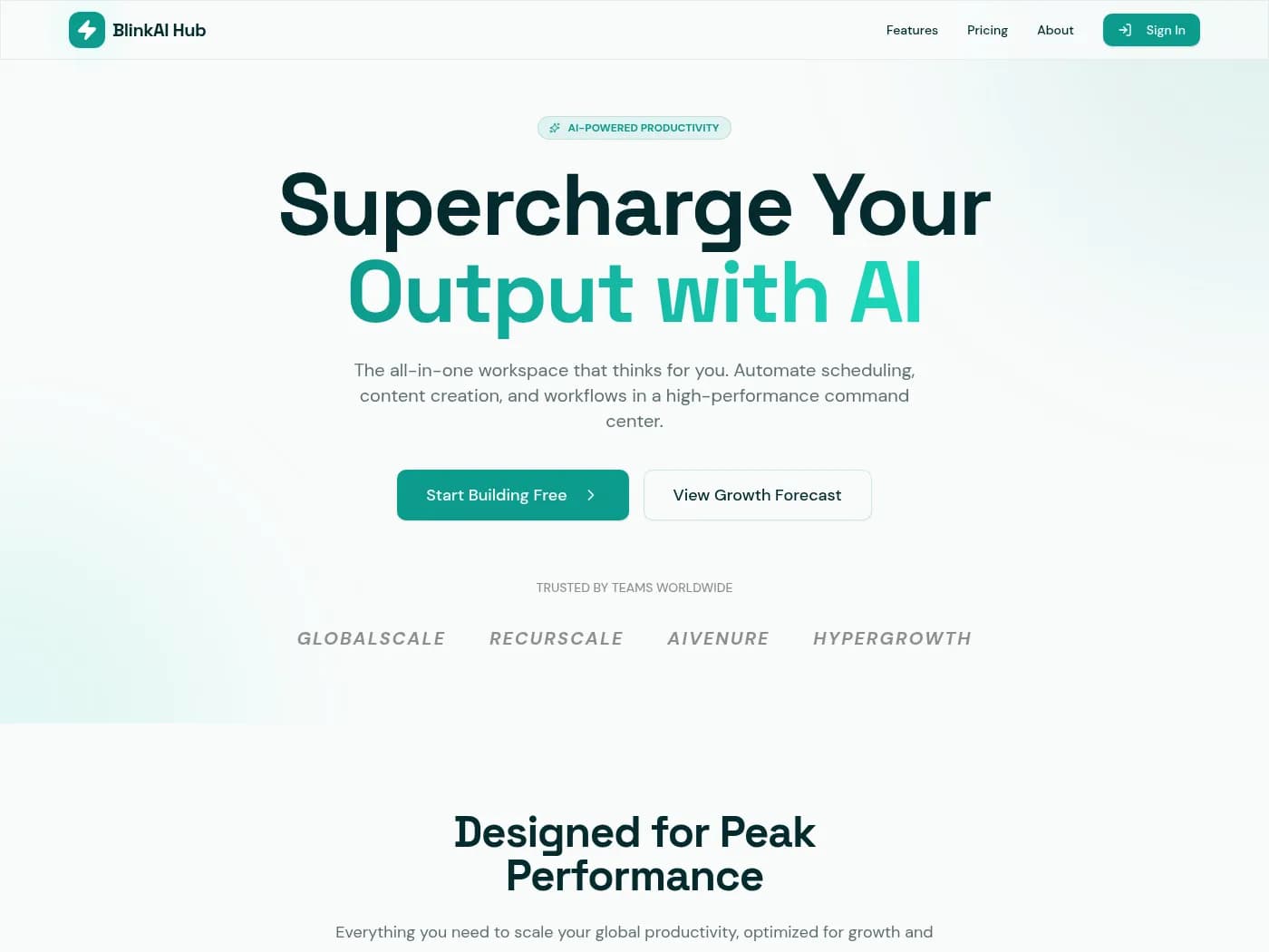 Blink AI Productivity Hub