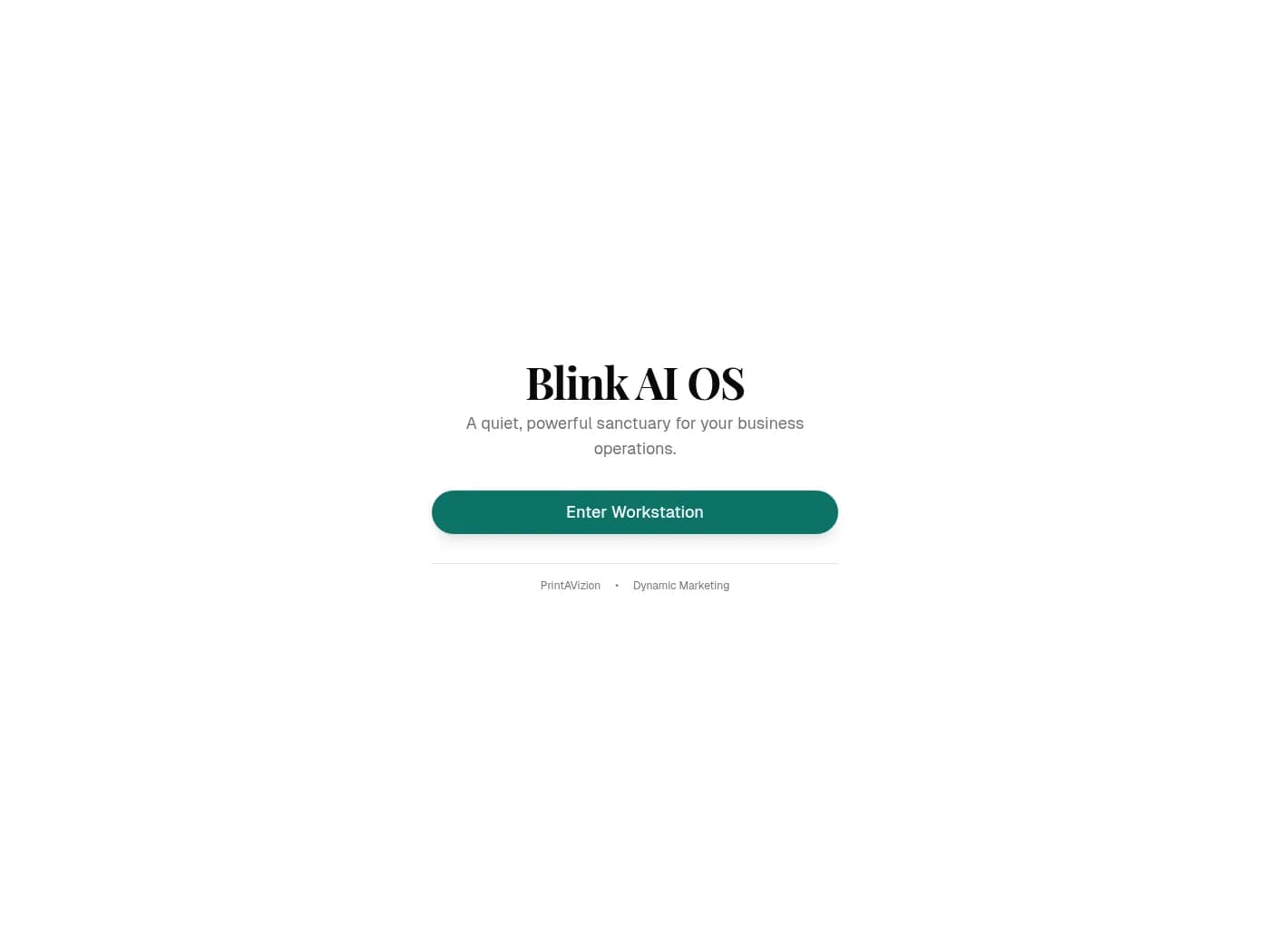 Blink AI Workstation OS