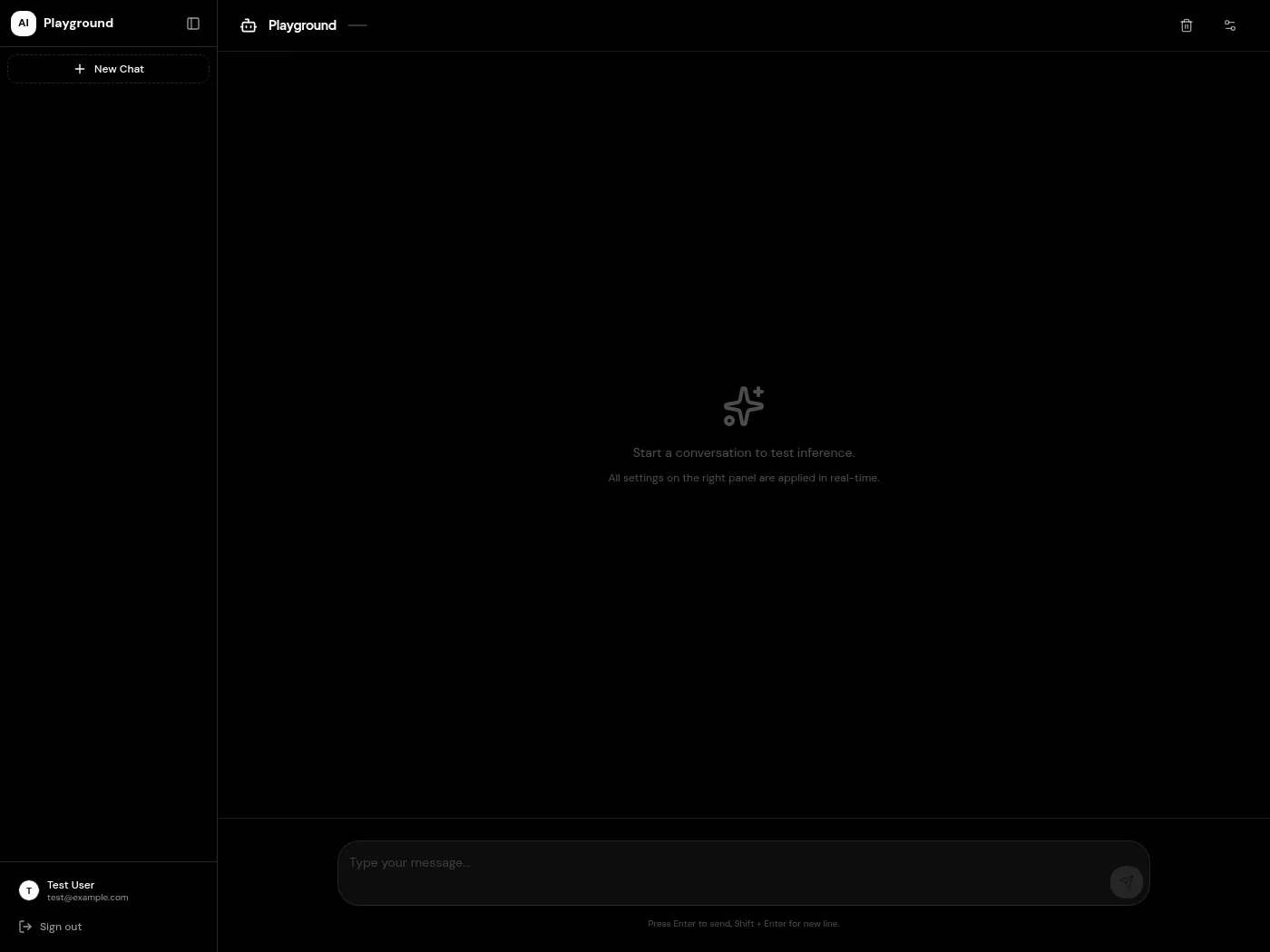Blink AI Playground