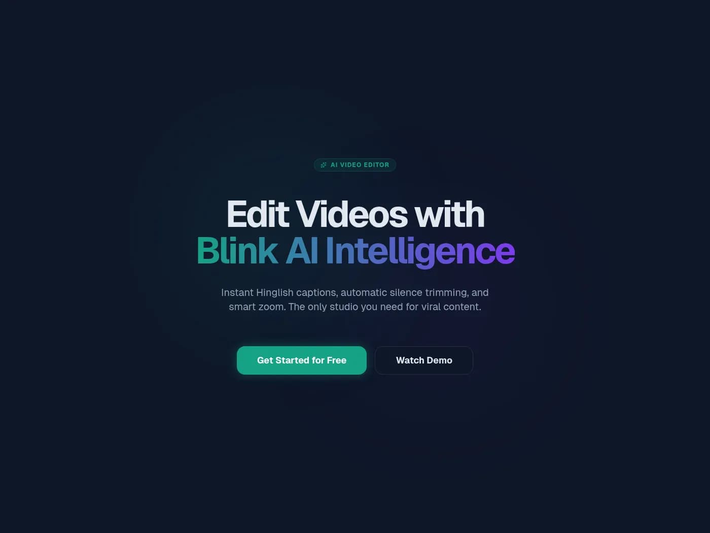 Blink AI Video Studio