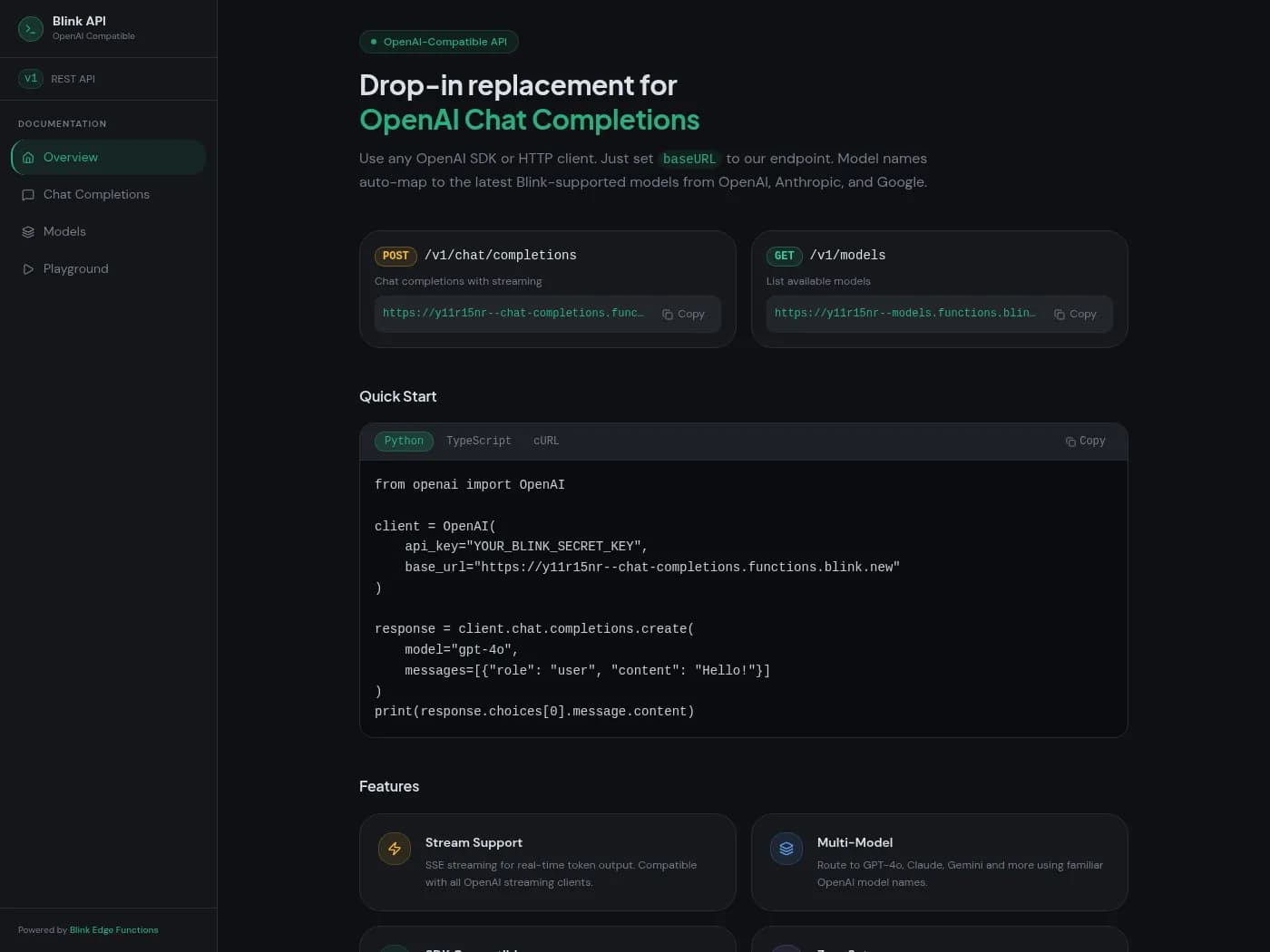 Blink API Explorer