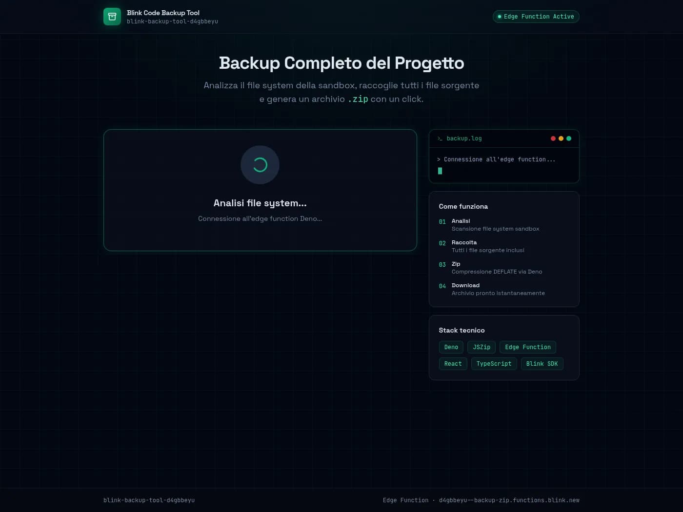 Blink Code Backup Tool