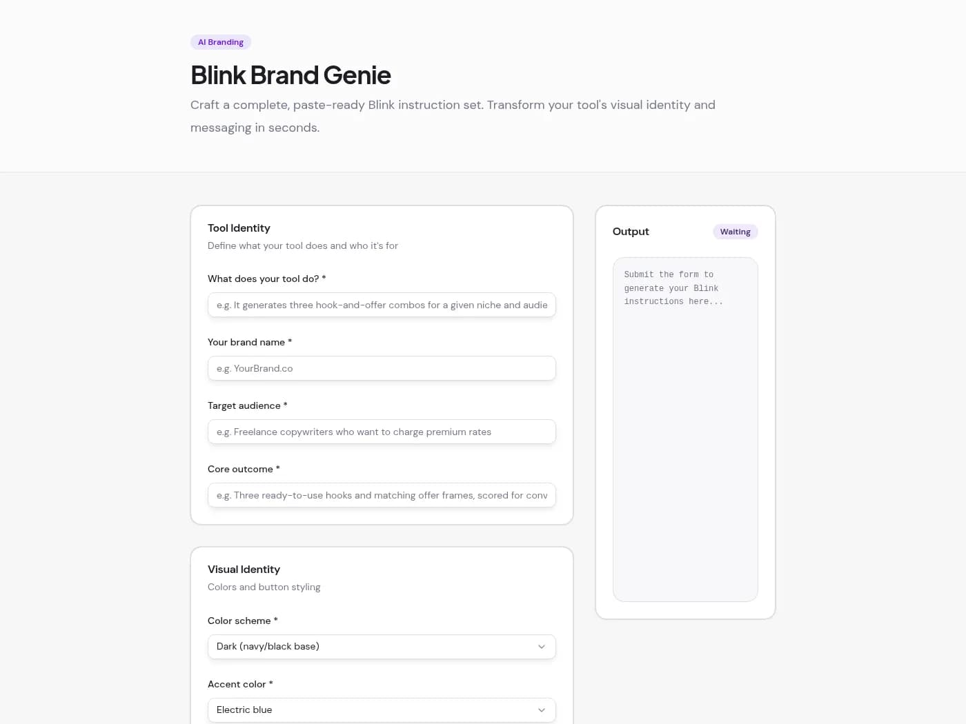 Blink Brand Genie