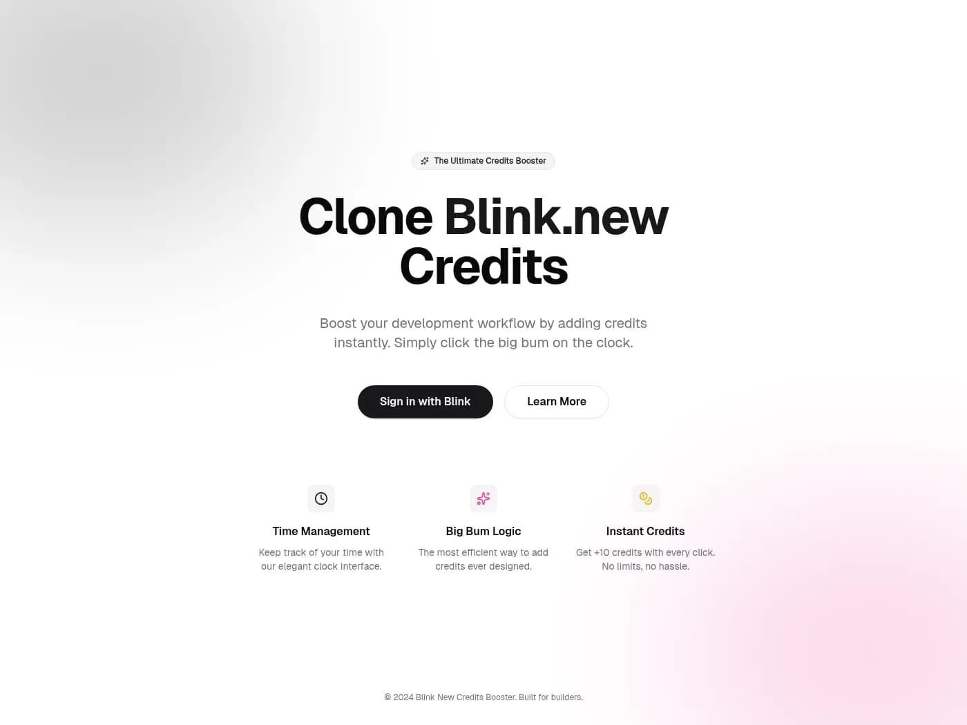 Blink New Credits Booster