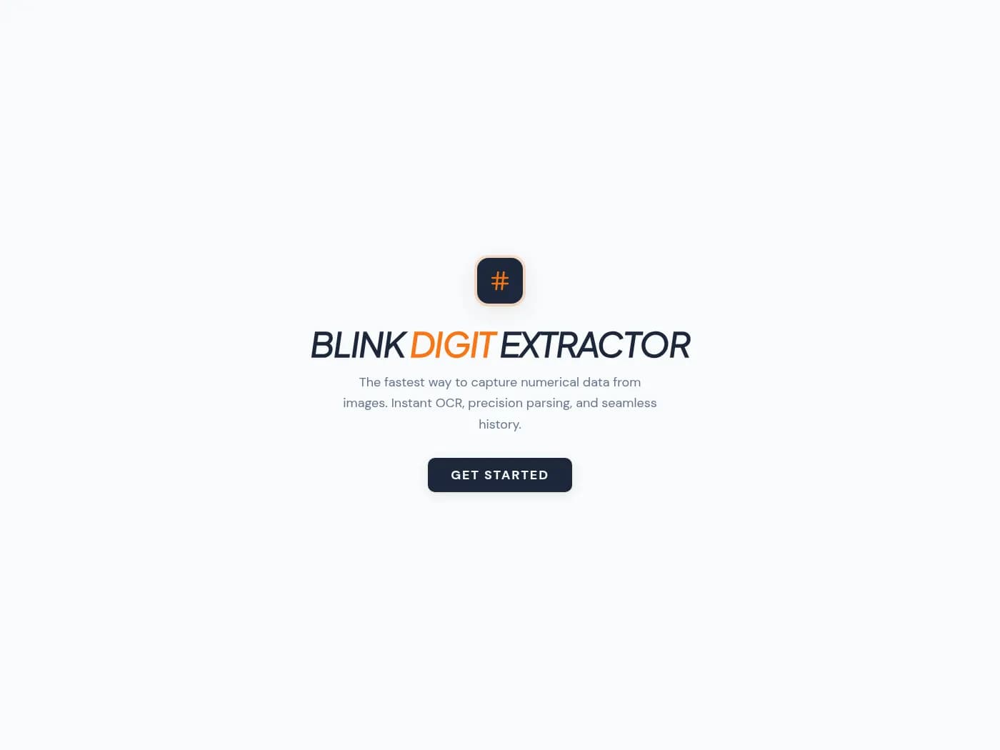 Blink Digit Extractor