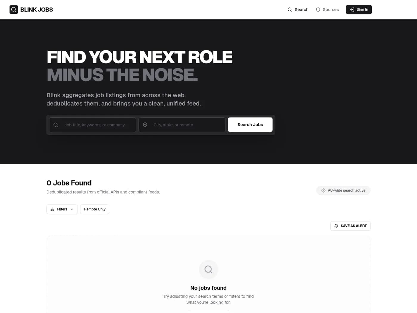 Blink Job Aggregator