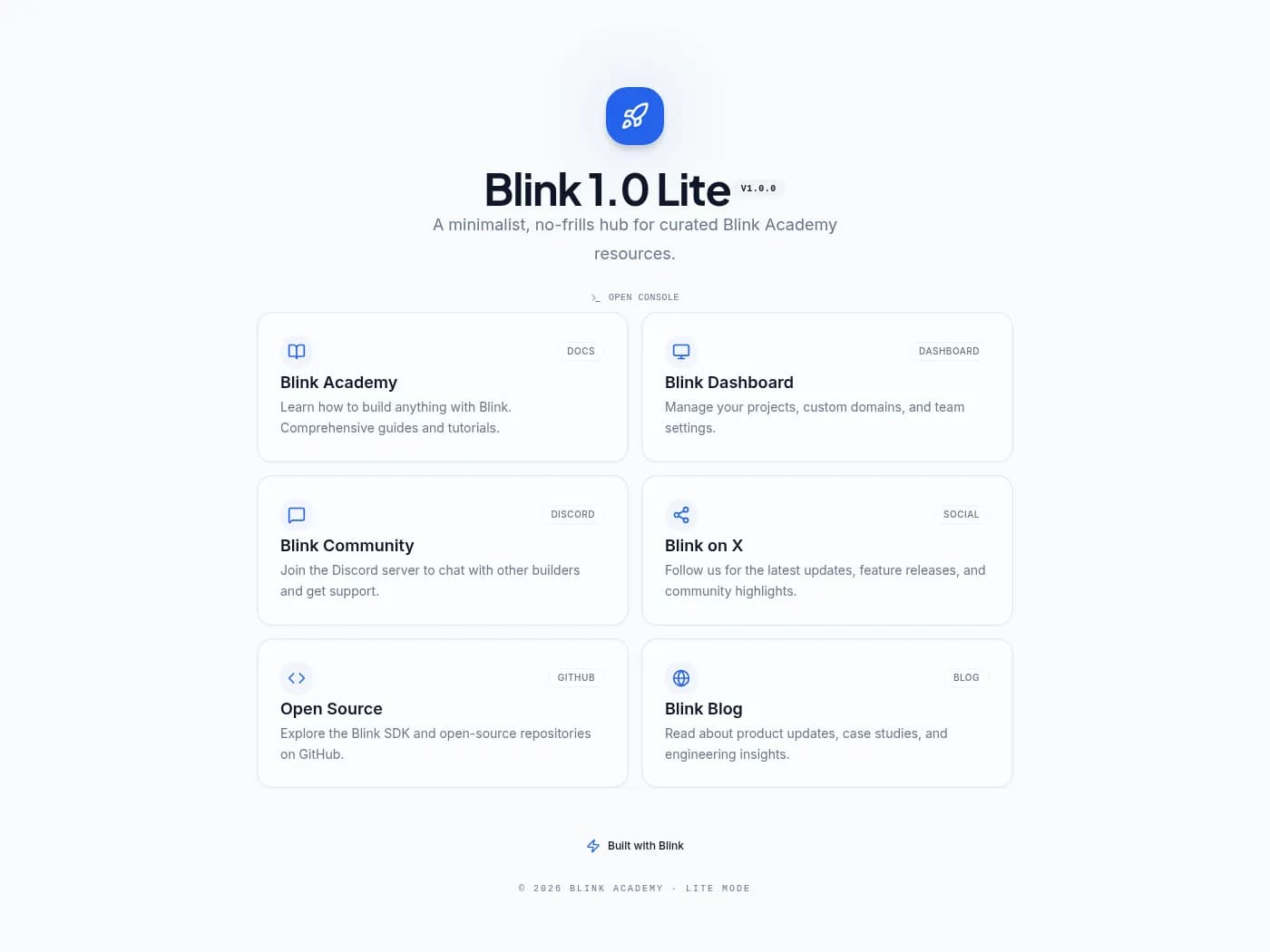Blink 1.0 Lite