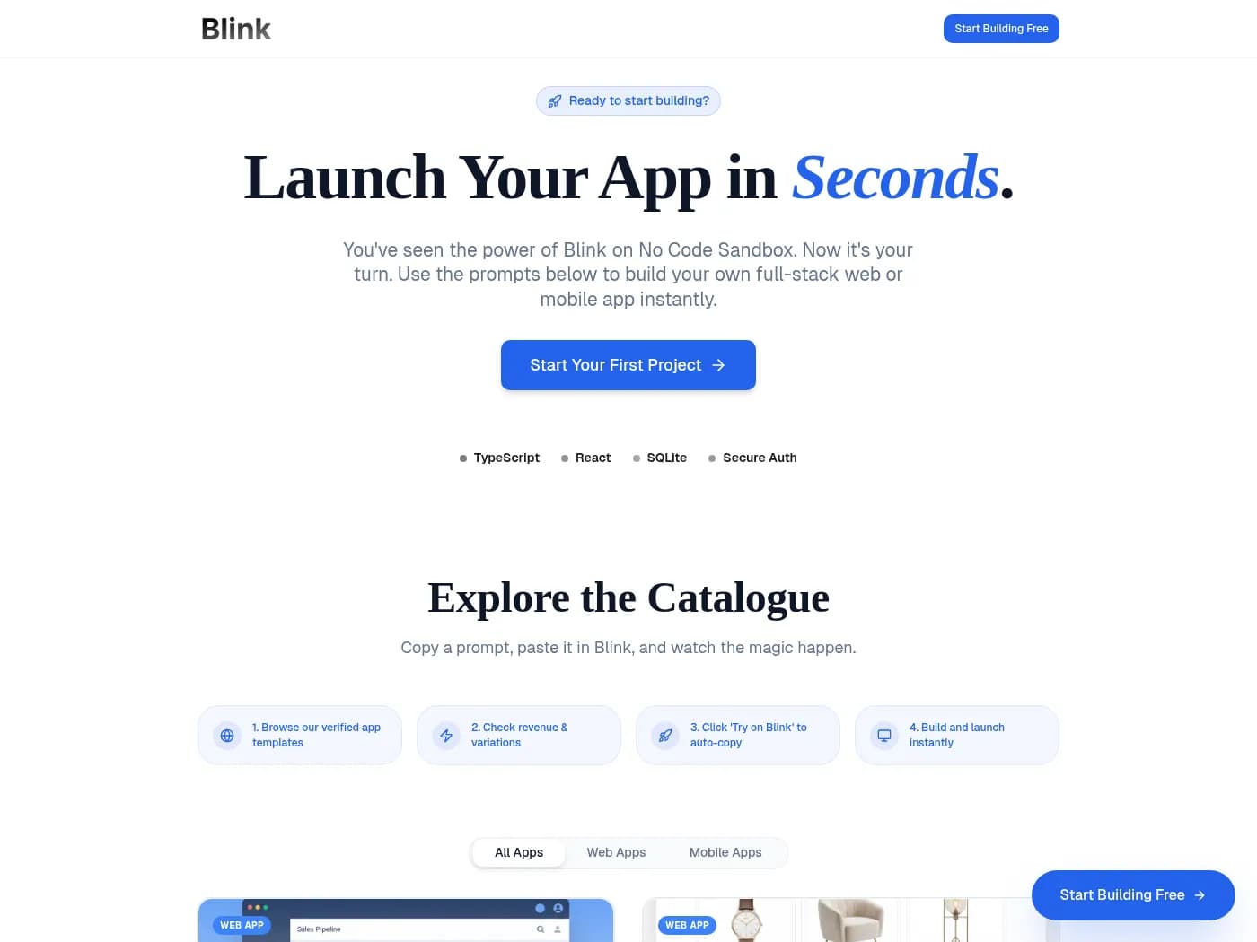 Blink.new Promo Hub