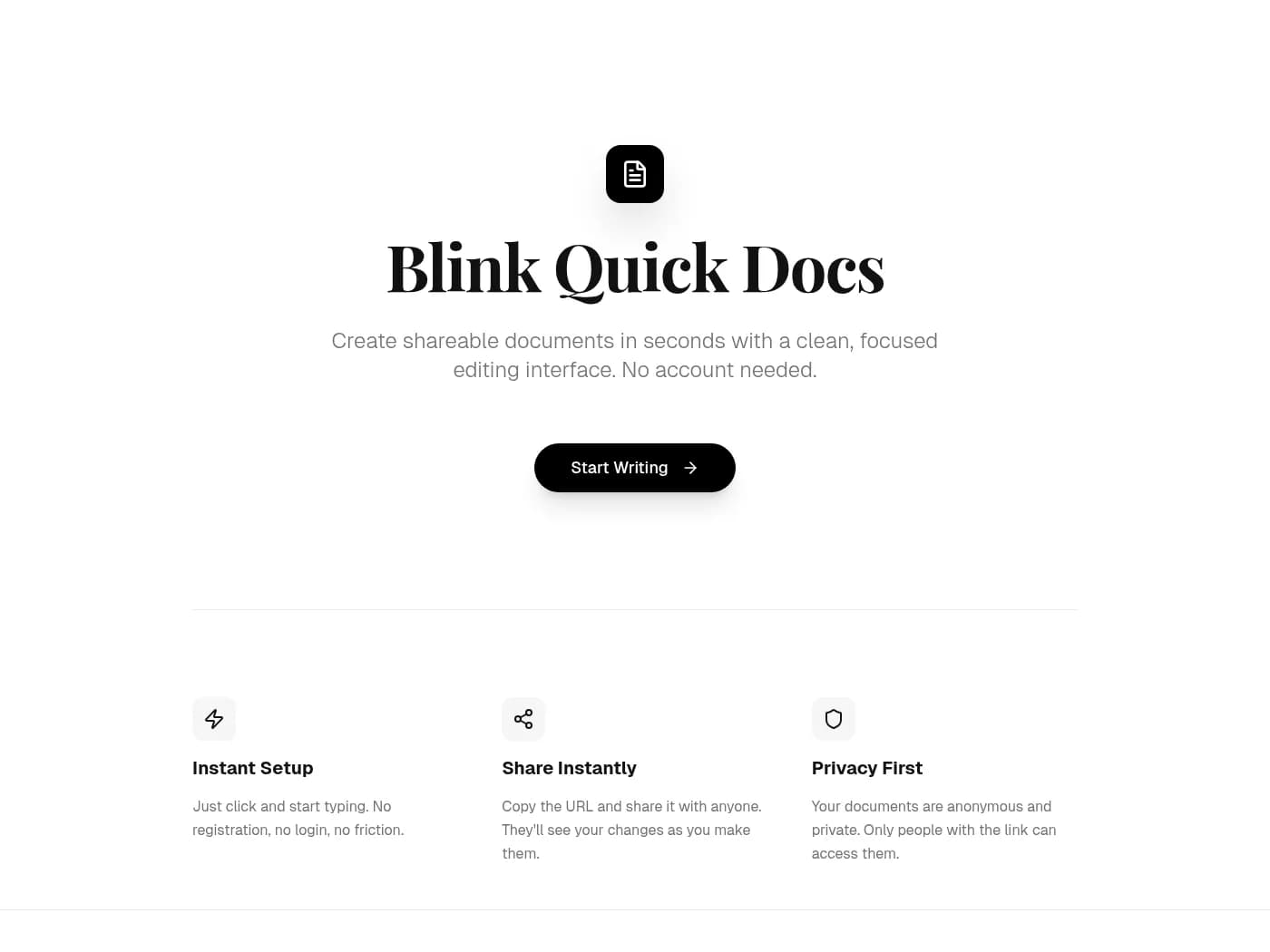 Blink Quick Docs
