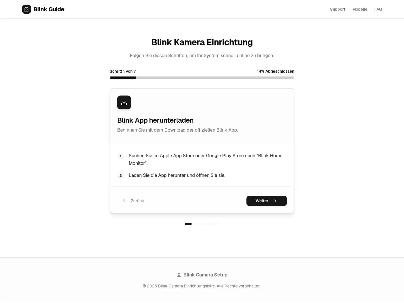 Blink Camera Setup Guide
