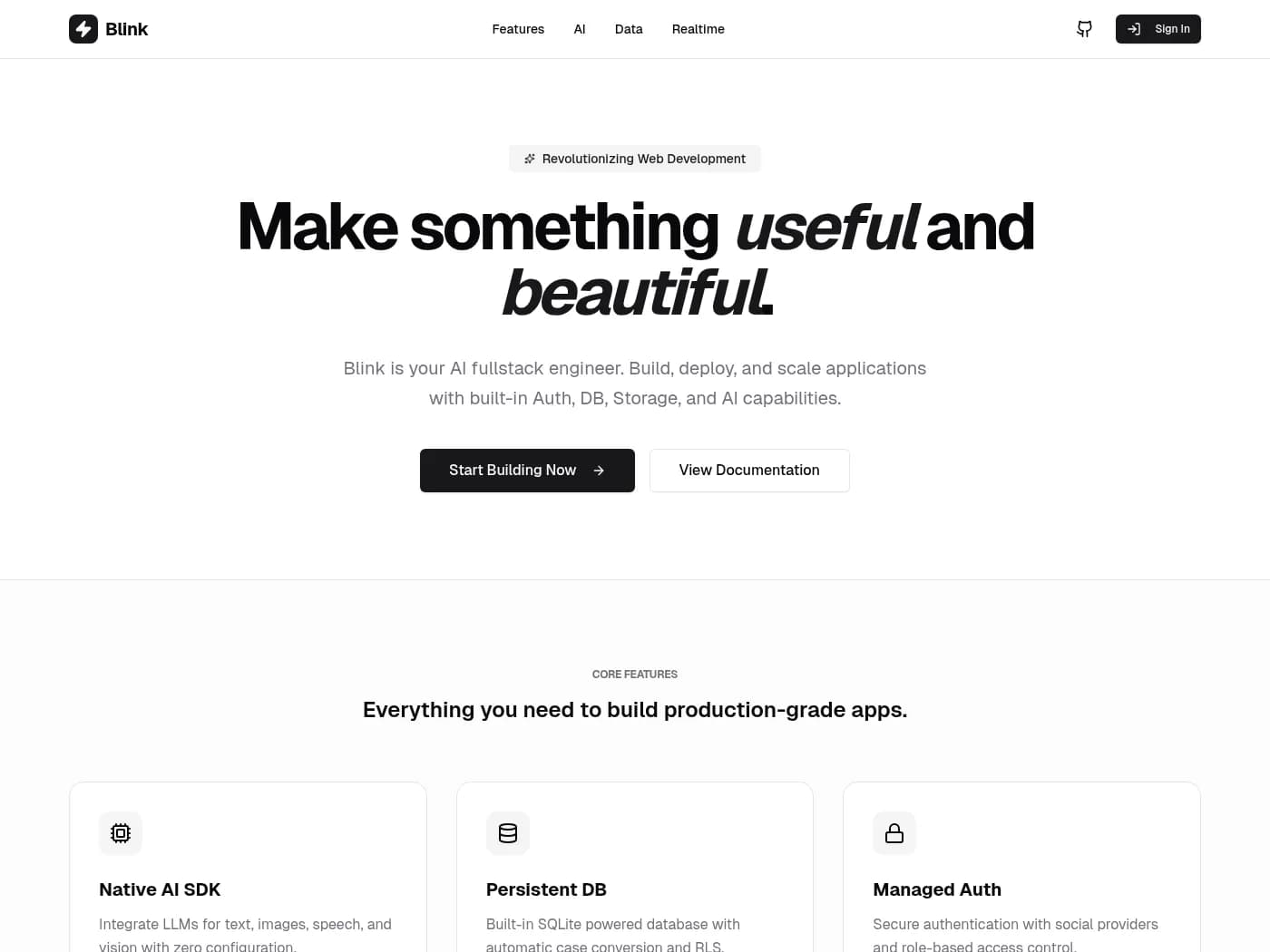 Blink Use Cases