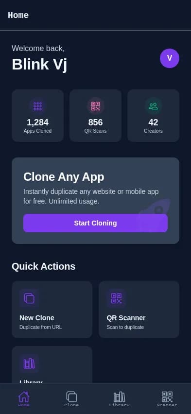 Blink Vj Clone Hub