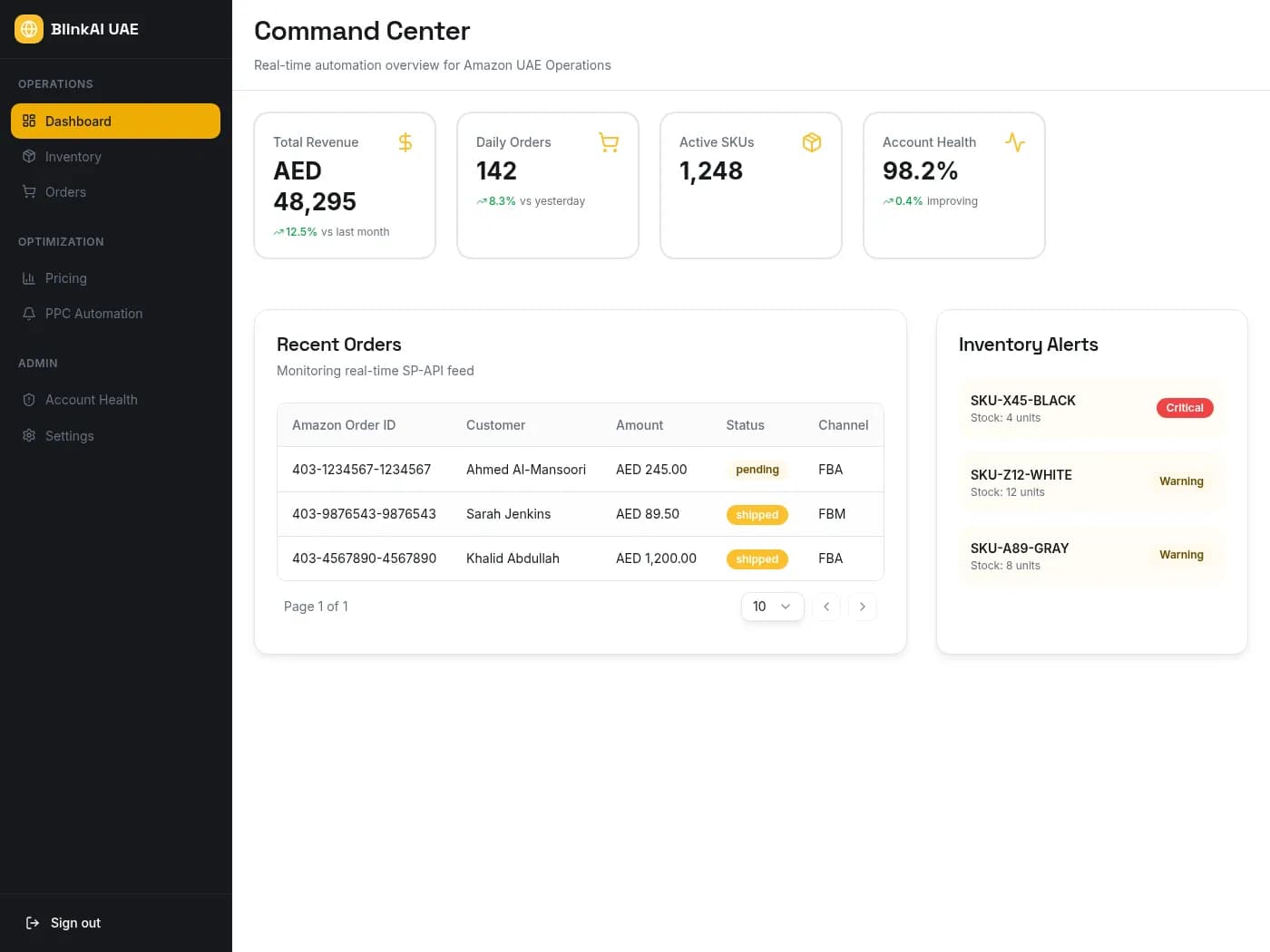 BlinkAI E-Com Automation Suite