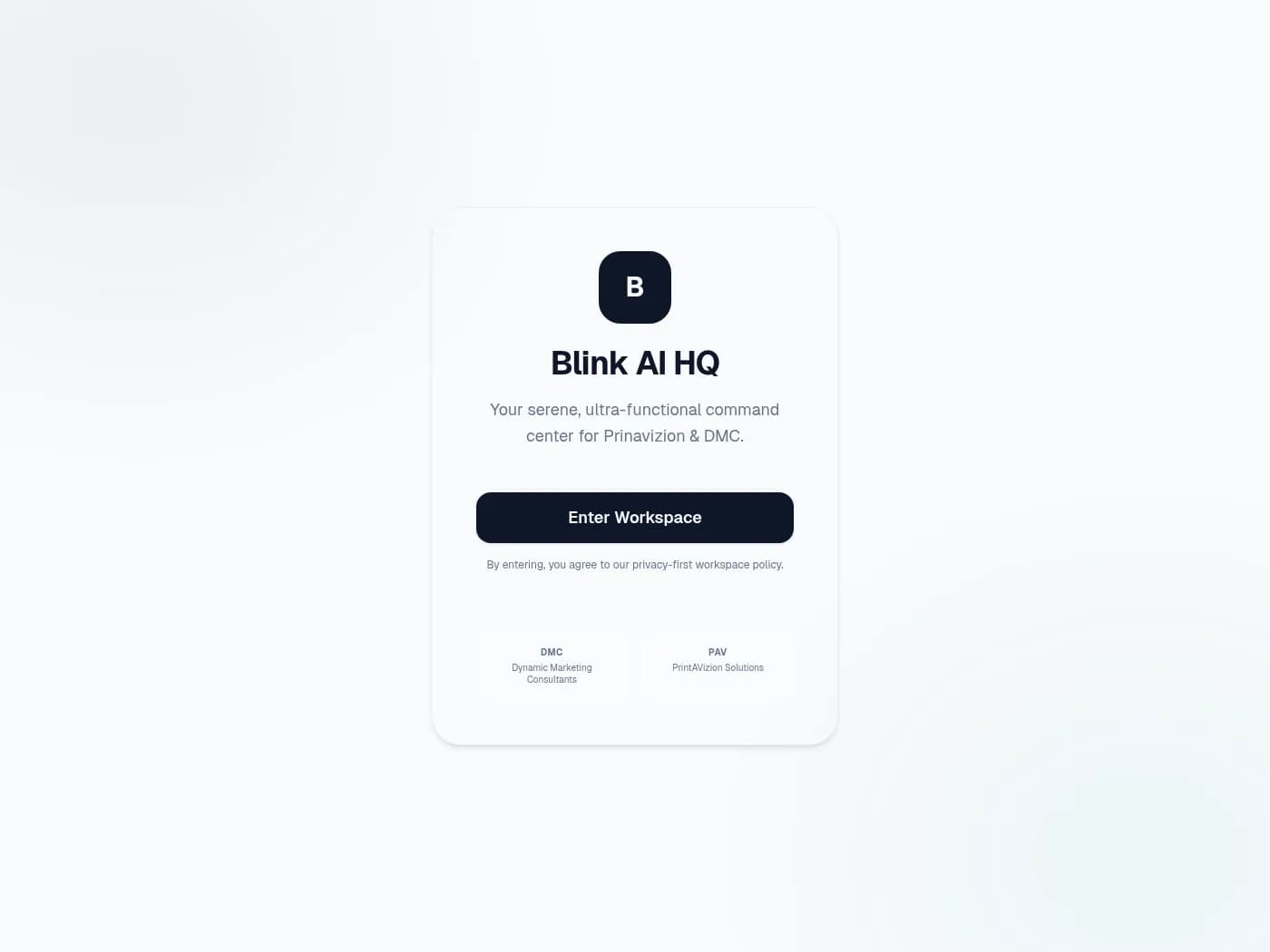 Blink AI HQ